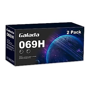 (with Chip) 069H Toner Cartridge Replacement for Canon 069 CRG069 CRG069 H CRG-069 H for imageCLASS MF753Cdw MF751Cdw LBP674Cdw Printer (Black 2 Pack)