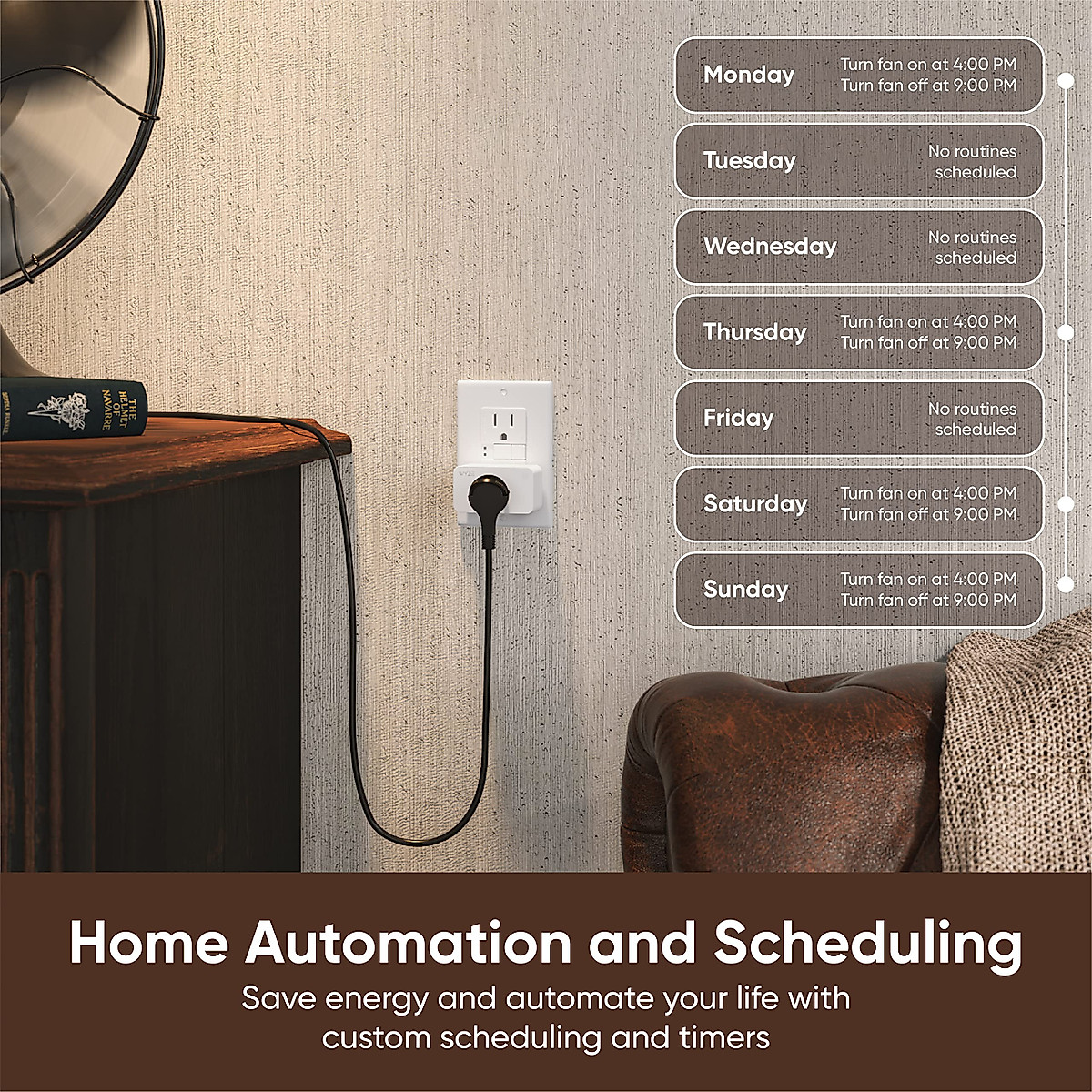 Wyze Plug, 2.4GHz WiFi Smart Plug, Works with Alexa, Google Assistant, IFTTT, No Hub Required, Two-Pack, White