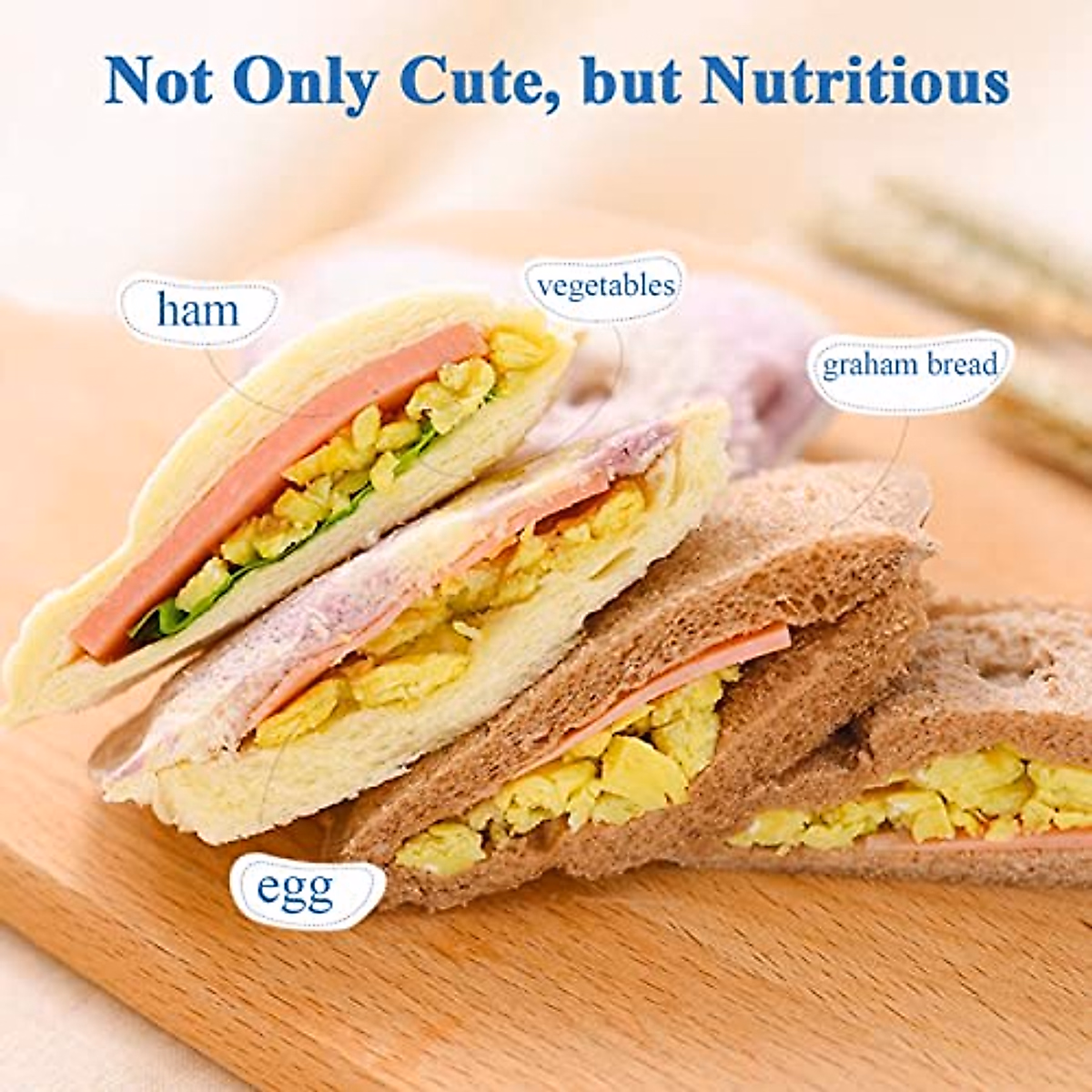 Sandwich Cutter, 5 PCS Sandwich Cutter and Sealer for Kids, Mini Cartoon Bear Squirrel Dolphin Sea Dog Bread Cutter Sandwich Cutters for Kids Bento Box