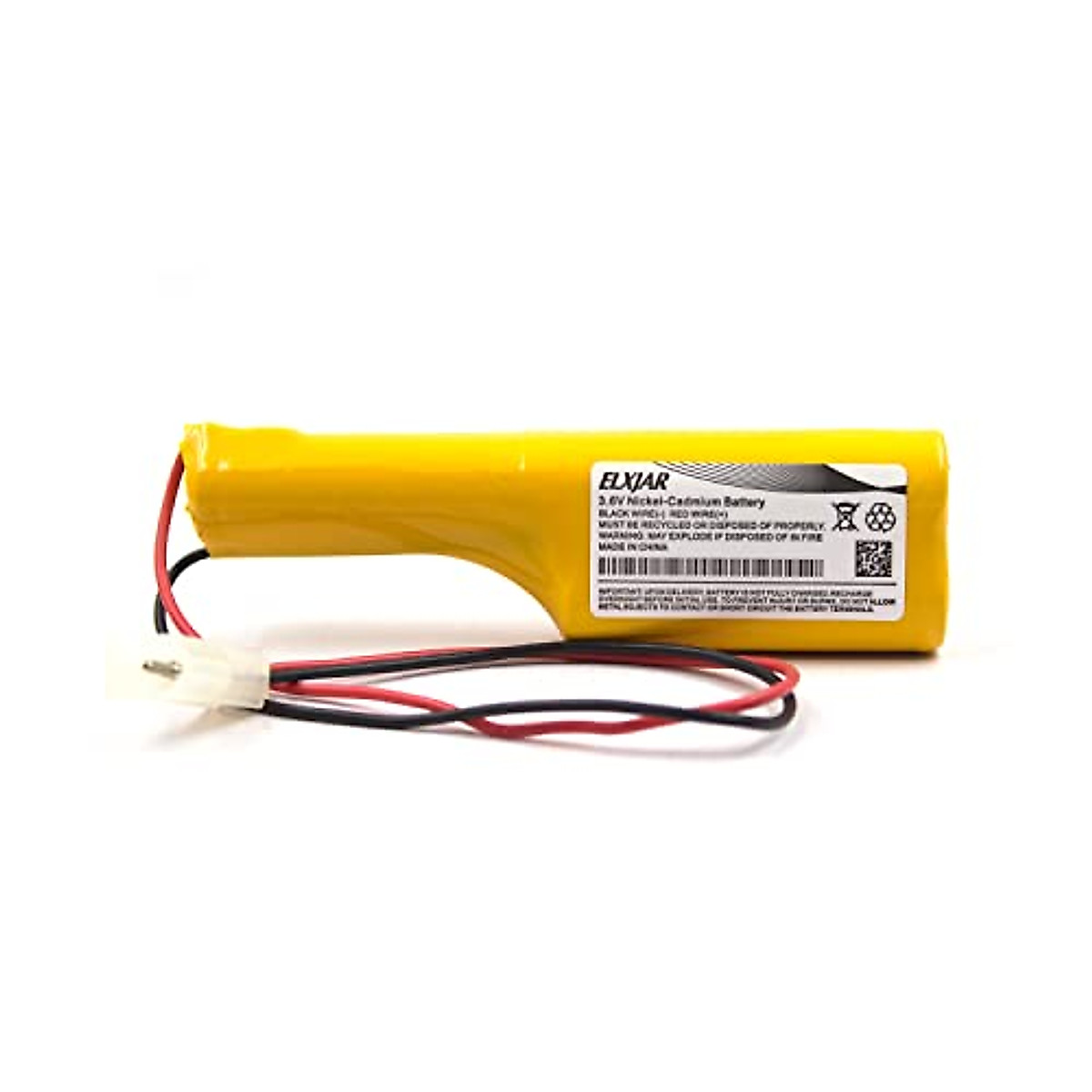 (2-Pack) 3.6V 800mAh Ni-CD Battery Pack Replacement for Genlyte 52-0185 520185 OSI OSA060AA Saft 420735-00 42073500 Genlyte 62-0185 620185 Exit Sign Emergency Light