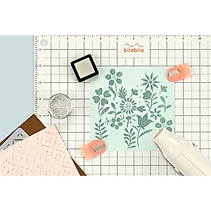 Bira Craft 12 X 12 inch Double-Sided All-in-ONE Steel Magnetic Platform, Magnetic Cutting Mat with Two Magnets and One Magnetic Ruler