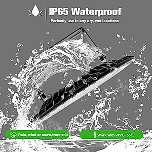 Viugreum 10 Pack 200W UFO LED High Bay Lights, 20000LM 6500K Daylight White Ultra Thin Highbay Light Fixtures, 110V IP65 Waterproof Bay Lighting for Garage Factory Warehouse Gym