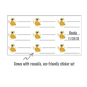 OVTENE Food Storage Bags for Cheese, Meat, and Produce - Keeps Food Fresher Longer (12 Large Bags 10”x15”)