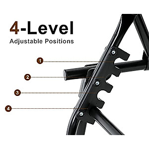 ABCCANOPY Adjustable Outdoor Folding Chaise Lounge Chair 3 Reclining Positions with Pillow and Pockets for Patio Lawn Beach Pool Sun Sunbathing, Radiant Orchid