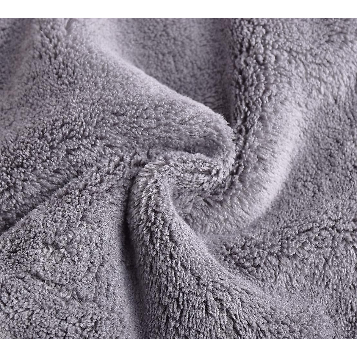 BloomSesame Makeup Remover Cloths for Face, Eye, Lips - Reusable Makeup Remover Pads Soft Microfiber Facial Cleansing Cloths 5 x 5inch 12 Pack (Gray)