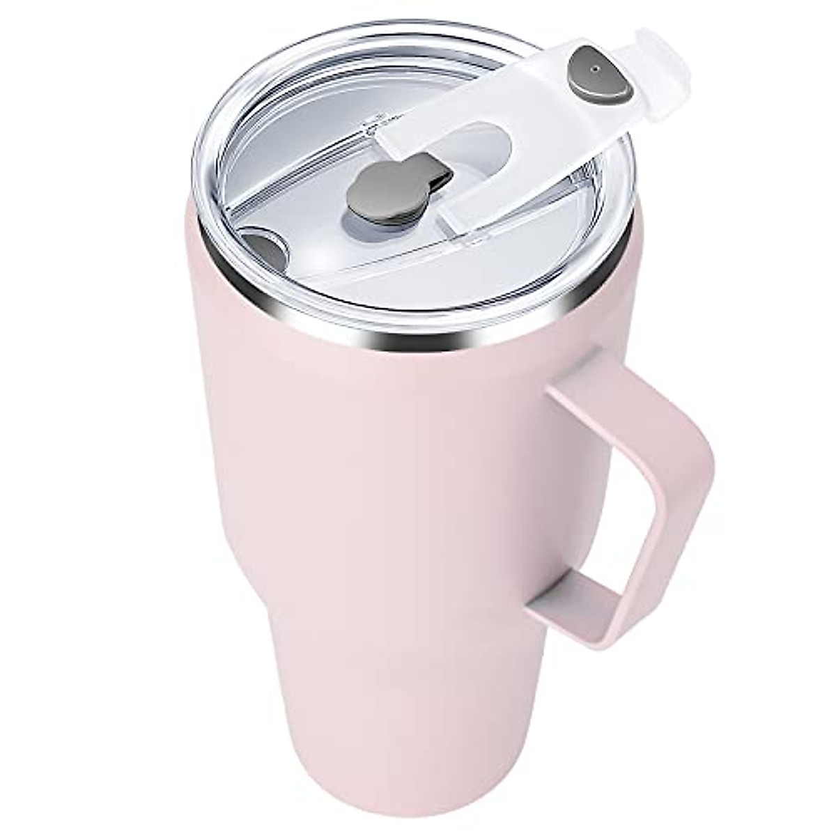 Zenbo Mug Tumbler 40 oz–Stainless Steel Vacuum Insulated Mug with Handle,Lid and Straw,Keeps Drinks Cold up to 34 Hours – Sweat-Proof Body, Dishwasher Safe