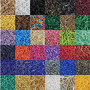 MagicWater Supply Crinkle Cut Paper Shred Filler (4 oz) for Gift Wrapping & Basket Filling - Purple