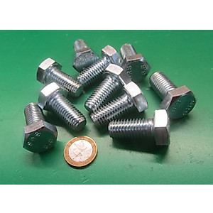 Class 8.8 Zinc Steel Bolts FT M14 x 2 mm x 30 mm Long 10 pcs