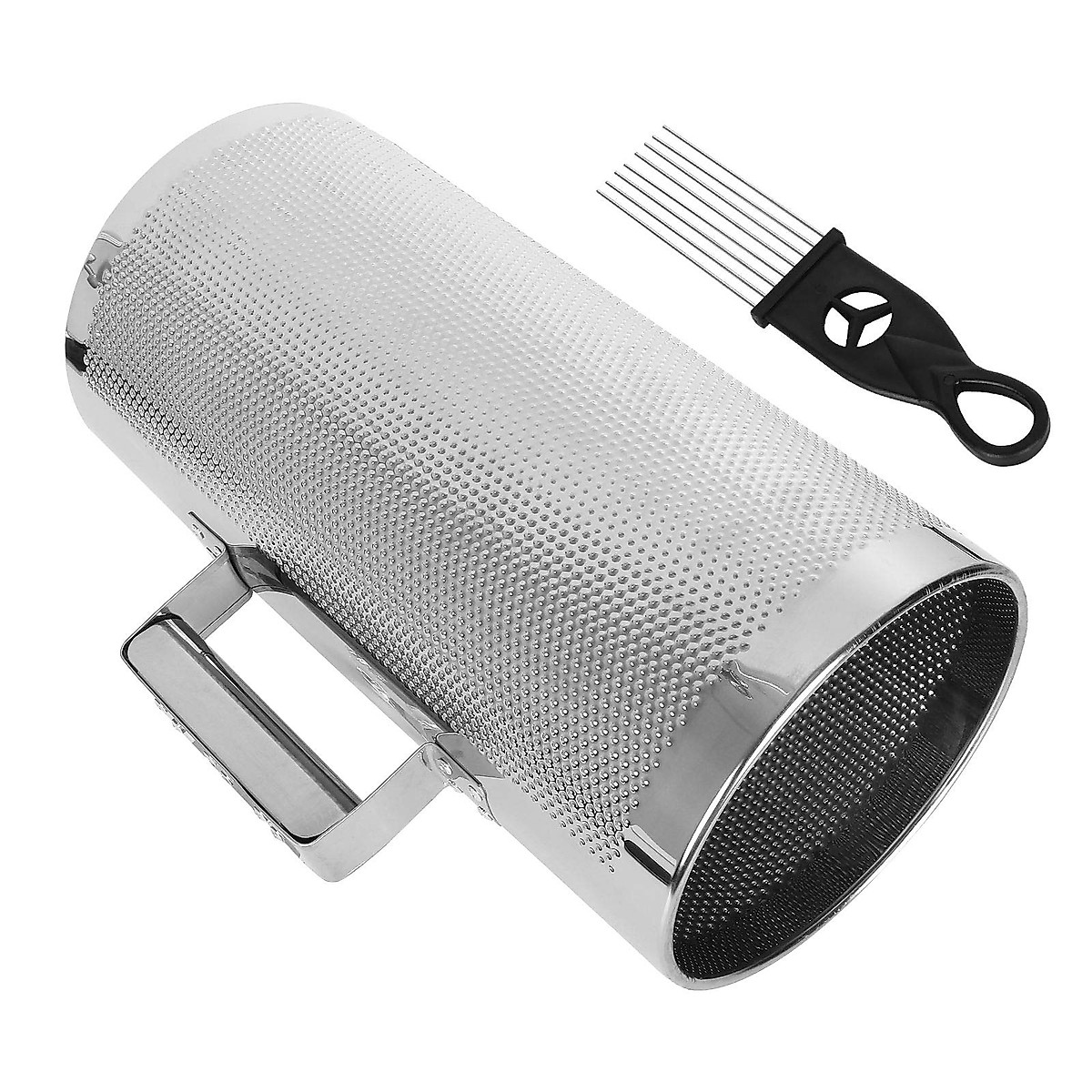 12" x 6" Metal Guiro Shaker Stainless Steel Guiro Instruments with Scraper Musical Instruments Latin Percussion Instrument