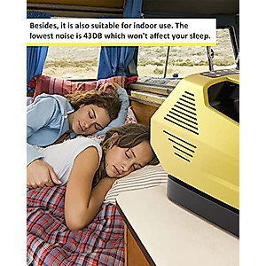 EnjoyCool Portable Air Conditioners, Outdoor Air Conditioner, 2380BTU Home AC Cooling Unit, 24Volt, 220W Low Power Consumption for Outdoor Camping Tent, Car, Truck, Parties, Fishing, Van and RV