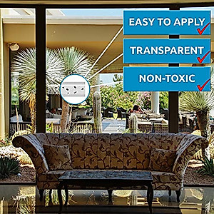 W4W Flies & Bug Window Fly Trap - Indoor / Outdoor Non Toxic Clear Window Fly Traps - 16 Pack