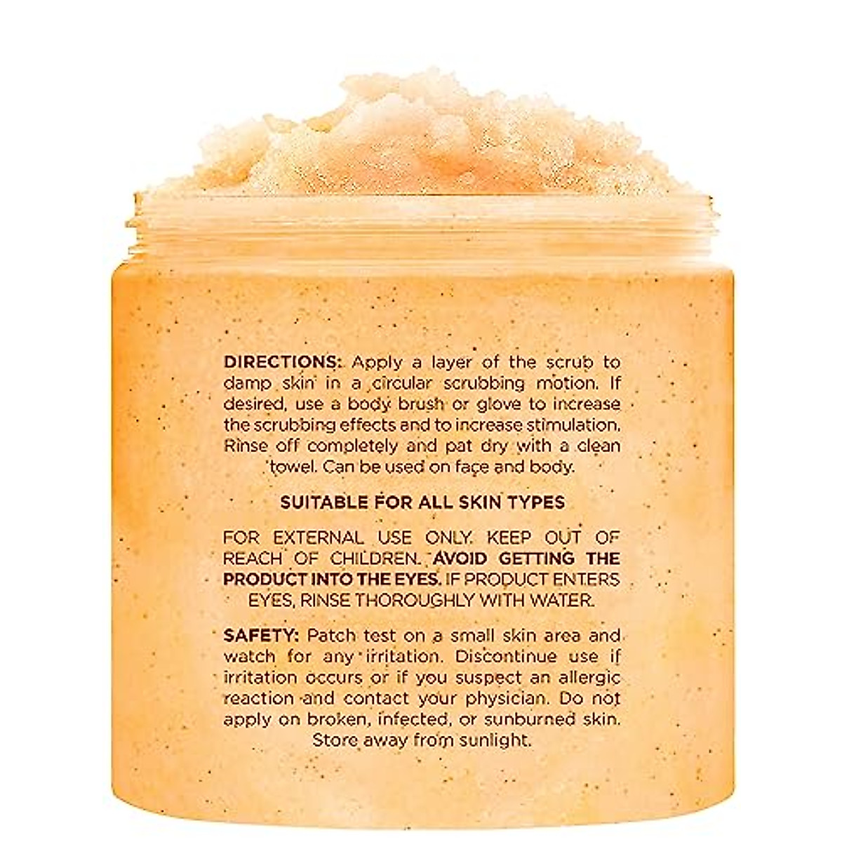 Brooklyn Botany Vitamin C Honey Sugar Scrub for Body 10 oz – Deeply Hydrating and Gently Exfoliating Body Scrub for Women and Men – Moisturizing and Nourishing the Skin