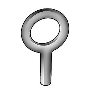 Ken Forging K2012-BLANK Plain Pattern Eyebolts, Blank, 1-1/4" x 3"