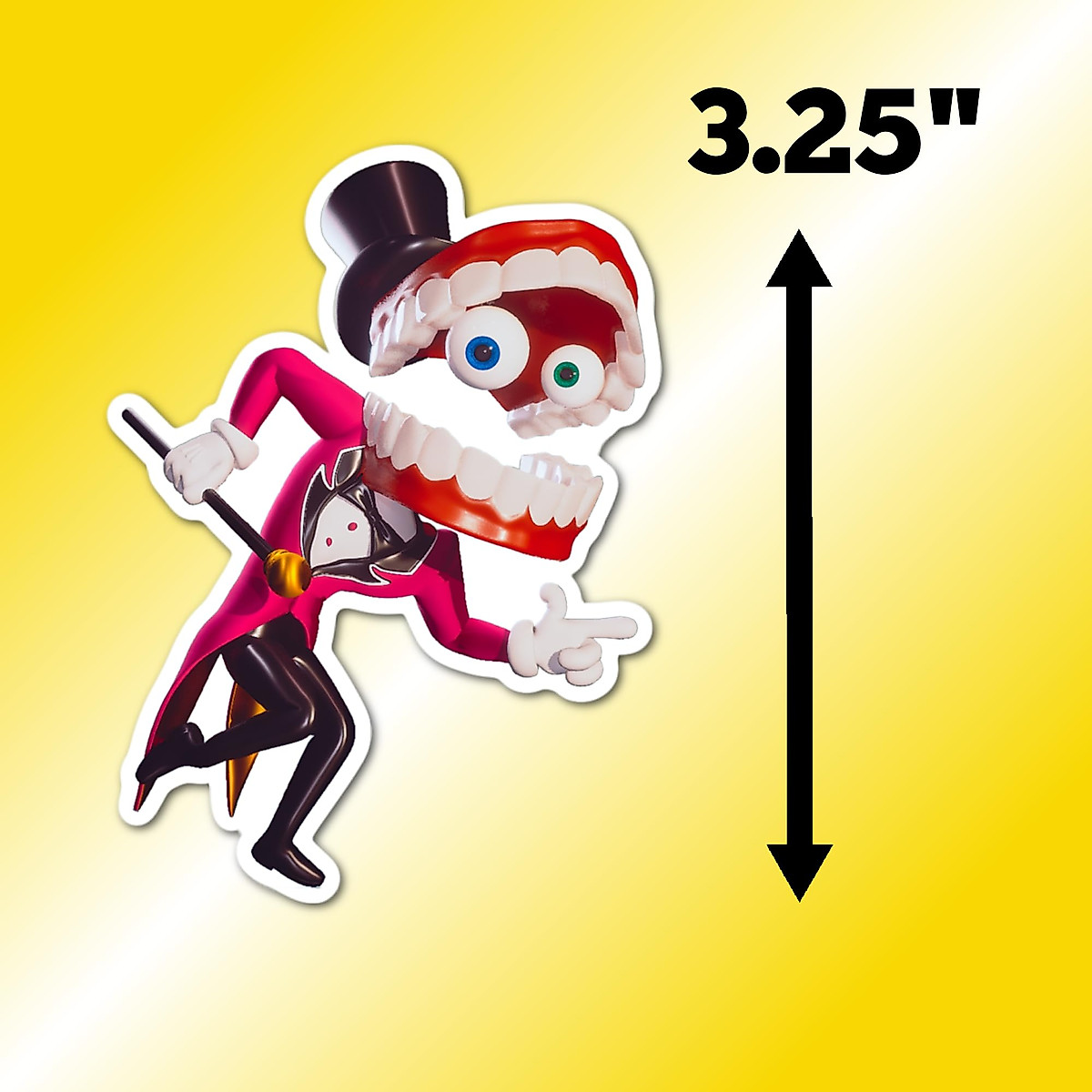 3.25" Amazing Digital Circus Caine Laminated Laptop Stickers. Sizes in pictures Gift for friends and family perfect for mug tumbler laptop kindle tablet pc and more