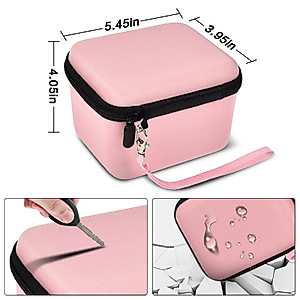 Vlogging Camera Case Compatible with brewene/for Femivo/for KVUTCIEIN/for Duluvulu 4K 48MP Digital Cameras for Youtube. Vlog Camera Carrying Storage for Lens, Cable and Other Accessories (Pink)