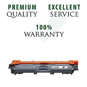 Re-Manufactured Toner Cartridge Replacement for TN-221BK | Supper Standard High Yield Laser Printer Cartridge Compatible with Brother HL - Black by Premium Ink&Toner