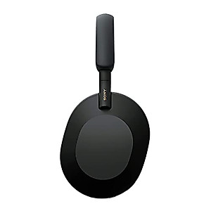 Sony WH-1000XM5 Wireless Noise Canceling Over-Ear Headphones (Black) Bundle with My Bluetooth Locator Keychain Finder (2 Items)