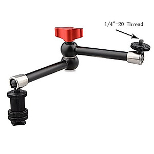 CAMVATE 11 inch Adjustable Articulating Friction Magic Arm Compatible with LCD Monitor, DSLR Camera Rig, LED Lights, Flash Light - 1477