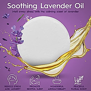 HealthBook Lavender Shower Steamer for Aromatherapy Shower - Shower Bombs for Sinus Relief - Nighttime Shower Tablets with Natural Essential Oil for - 10 Pack - Calm Shower Steamers for Women & Men