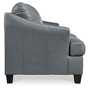 Signature Design by Ashley Genoa Sofa Sleeper, Queen Sofabed, 88"W x 38"D x 40"H, Blue Gray
