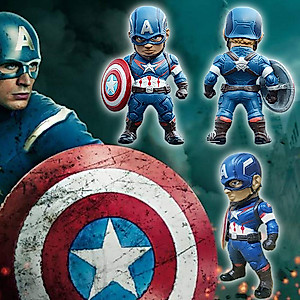 Action Figures, Anime Figures, Mini Action Figures for Boys, 6 Pack Hero Series Set Figures with Bases, PVC Figure Doll with 6 Popular Classic Characters Figures Ages 3 and up