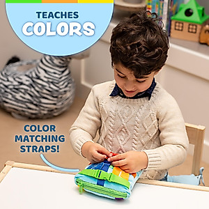 Buckle Toys - Bubbles Square - Toddler Learning Activity - Develop Motor Skills and Problem Solving - Travel Toy for Toddlers 1-3