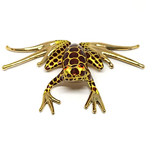 ZOOCRAFT Collectible Frog Decor Figurines Blown Glass Handmade Lovers Home Garden Decoration Animal Totem