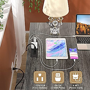 Unikito L Shaped Desk with Drawers, 60 Inch Corner Computer Desks with USB Charging Port and Power Outlet, Large L-Shaped Office Table, 2 Person Home Office Desk with File Cabinet, Black Oak