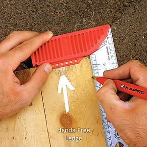 Kapro Set Legend Try with Mitre Square with Stainless Steel Blade & Handy Pocket Level - 4"