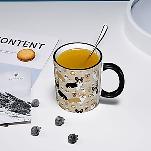 Corgi Mug Corgi Gifts, Corgi Gifts For Corgi Lovers Cute Coffee Mug Tea Cup Novelty Gifts Mug(12oz)