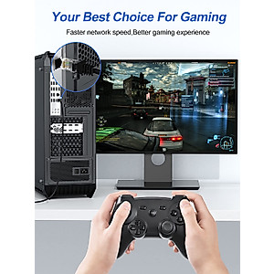 ApoJodly Cat6 Ethernet Cable 1FT 2-Pack, Short Patch Cable 1 Foot Cord (Cat 6 Cable, Internet RJ45 Cable, Network Cable) 10Gbps for Gaming, Patch Panel, Cable Management, Router, Modem