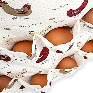 Cackleberry Home Farmhouse Chicken Egg Collecting & Gathering Apron 12 Pockets (Adult Size)