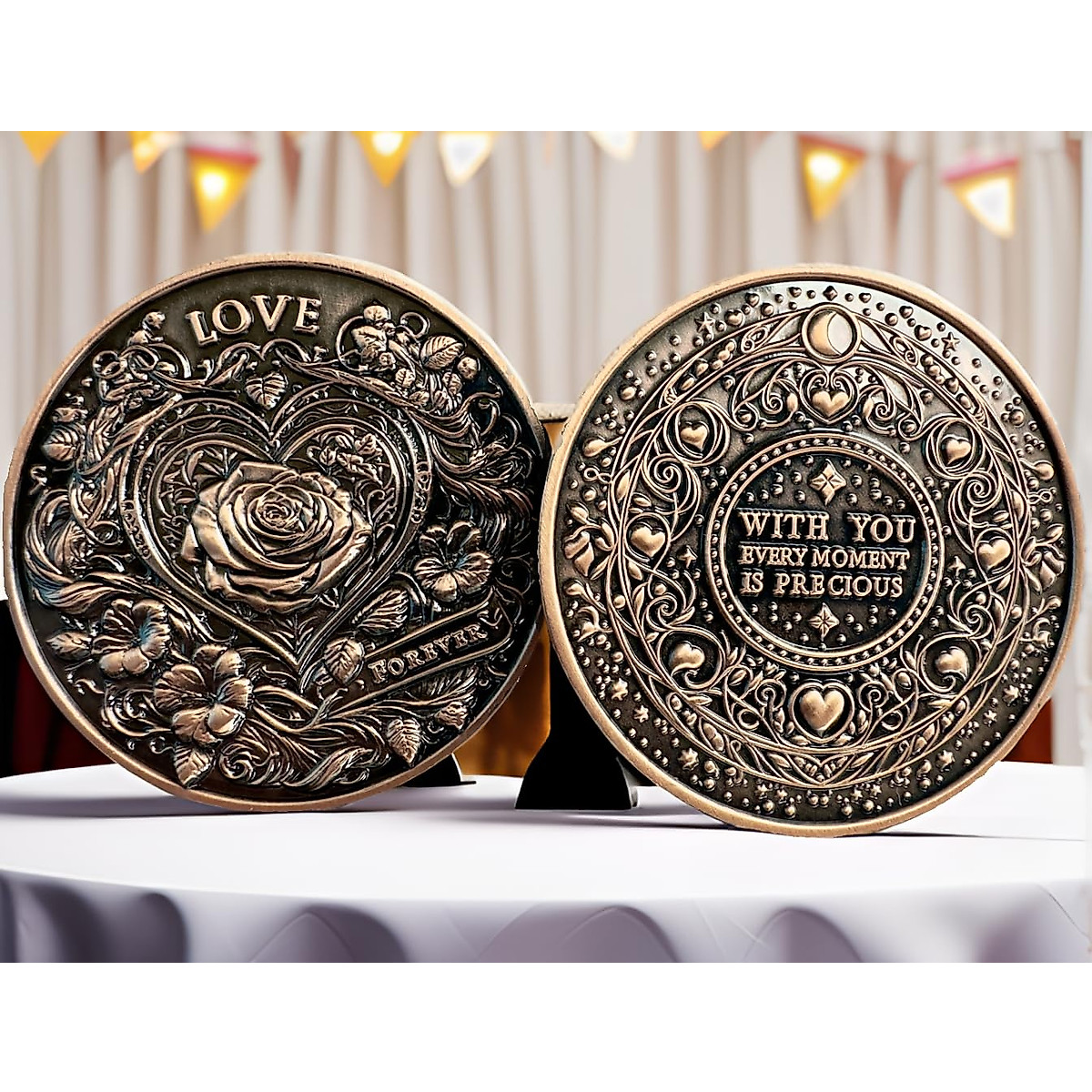 ZSALSTING - Love Coin Collection Challenge Coin: Unique Memento and Pocket Token Gift to Inspire and Make Him/Her Lucky - Perfect Commemorative Gift to Show Your Love and Appreciation-ZSALSTING