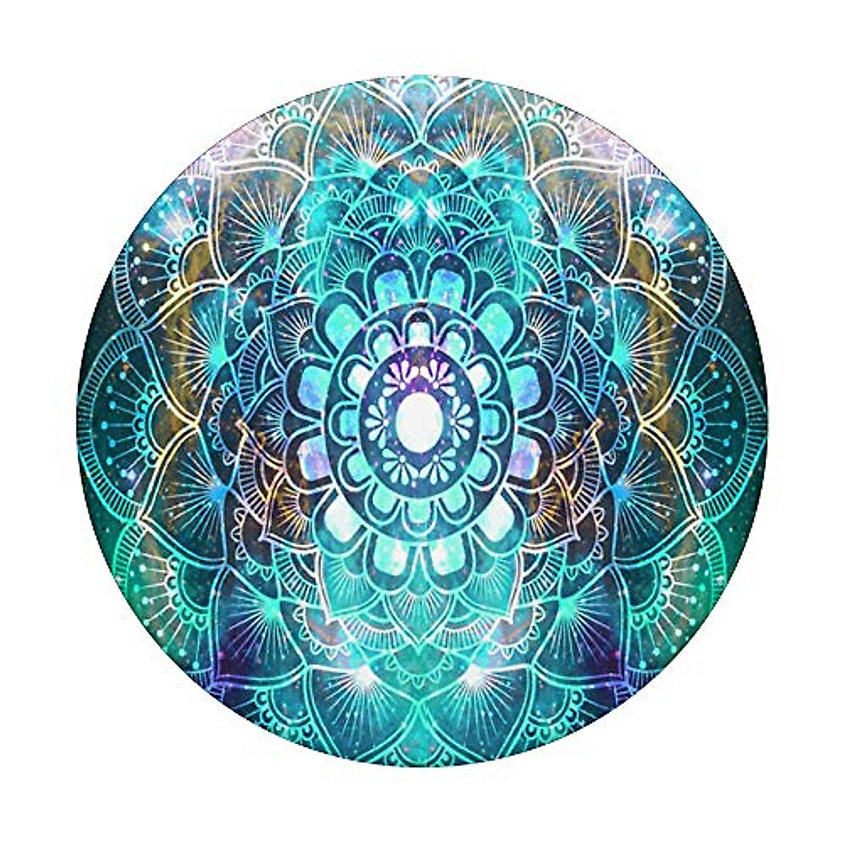 Watercolor Mandala In Galaxy Illustration Design PopSockets Swappable PopGrip