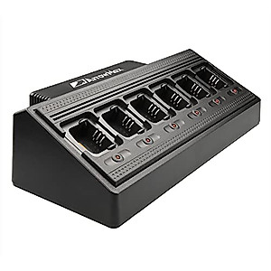 ArrowMax AM6R4138-120-V3 Six Unit Rapid Bank Charger for Motorola CP200 CP200XLS MOTOTRBO CP200D CP340 CP360 CP380 EP450