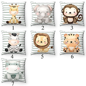 UOOPOO-US Personalized Baby Boy Fitted Crib Sheet Set, Jungle Animals Crib Bedding Set with Name, Baby Boy Bedding Crib Bedding Set, Customized Wild Animals Nursery Crib Sheet Bedding Set