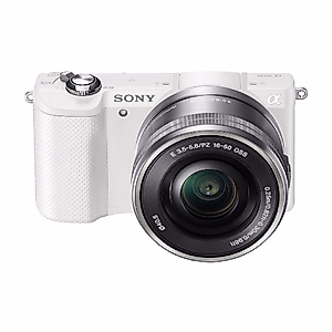 Sony Alpha a5000 Mirrorless Digital Camera with 16-50mm OSS Lens (White)