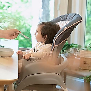 Ingenuity Full Course 6-in-1 High Chair - Baby to 5 Years Old, 6 Convertible Modes, 2 Dishwasher Safe Trays - Milly