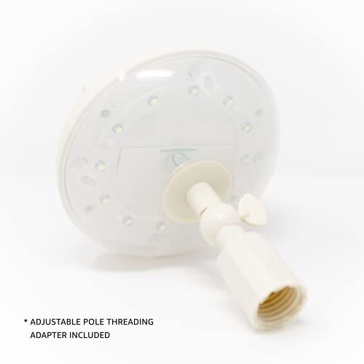 Deneve - Dot Solar Flag Pole Light - for 6ft Wall Mounted Spinning Pole - Flag Pole Light Solar Powered to Show Respect & Patriotism - RV Flag Pole LED Light…