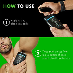 Tiege Hanley Natural Aluminum-Free Deodorant for Men - Clean Scent (Mint & Eucalyptus), 1-Pack - Mens Deodorant for All Skin Types Including Sensitive Skin, Paraben-Free Men's Deodorant