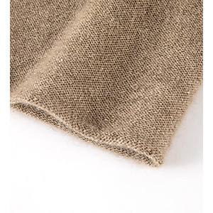 Villand 100% Cashmere Beanie Hat for Women and Men with Gift Box, Double-Layered Ski Cap, Knitted Cashmere Hat for Winter (Undyed Camel)