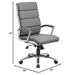 Boss Office Products CaressoftPlus Executive Chair, Grey