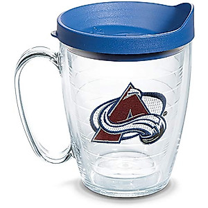 Tervis Made in USA Double Walled NHL Colorado Avalanche Insulated Tumbler Cup Keeps Drinks Cold & Hot, 16oz Mug, Primary Logo