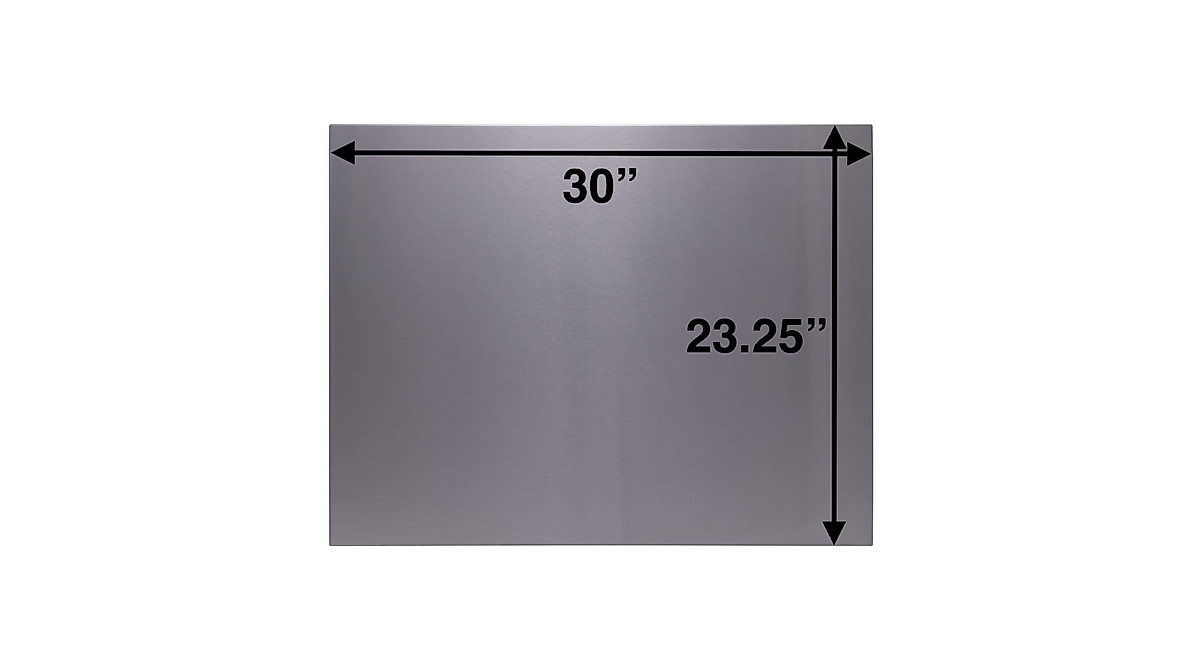 Stainless Steel Backsplash 30x23.25 - Durable & Stylish Kitchen Upgrade