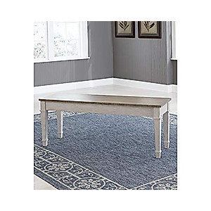 Signature Design by Ashley Skempton Farmhouse Storage Bench, White & Light Brown