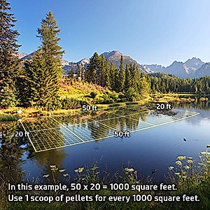 Pond Sludge Remover – 5 Pounds Beneficial Pond Bacteria & Enzyme Treatment - 100% Natural Muck Digester – Safe for All Aquatic Life and Recreation - Made in The USA