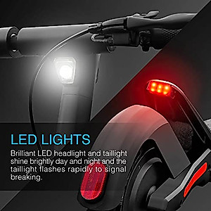 Brookstone BlueGlide Elite 10 Electric Scooter 500 Watt Motor, Max Speed 21 MPH, Up to 18 Miles Range, IPX4 Water Resistance, 10 Inch Honeycomb Tires, Cruise Control, Dual Suspension, Foldable Frame