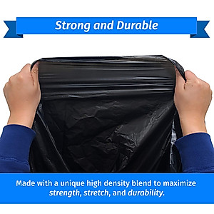 Reli. SuperValue 65 Gallon Trash Bags | 60 Count | Made in USA | Heavy Duty | Black Multi-Use Garbage Bags