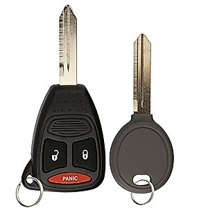 KeylessOption Keyless Entry Remote Car Key Fob and Ignition Key Replacement For KOBDT04A
