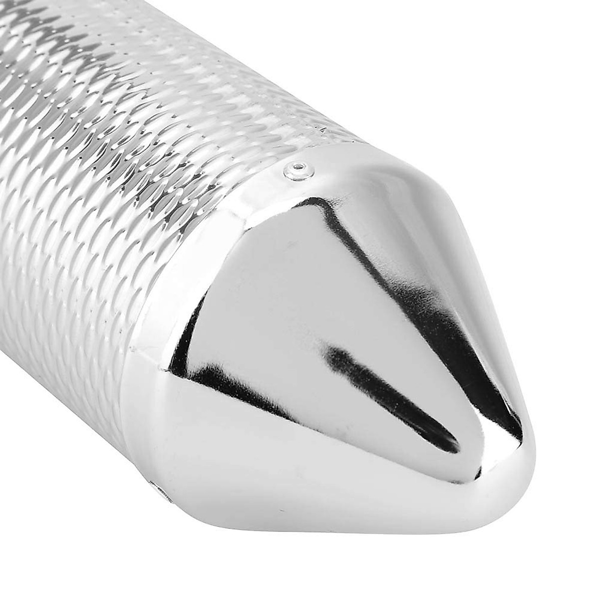 Alomejor Guiro Metal Guiro Instrument Stainless Steel Musical Percussion Instrument Training Tool with Scraper